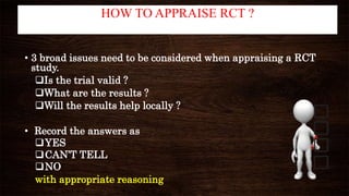 Critical appraisal | PPTX