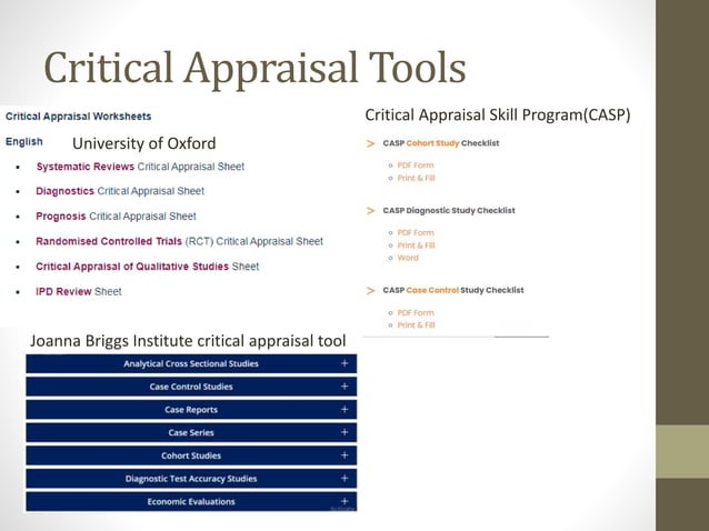 Critical appraisal of a research writing | PPT