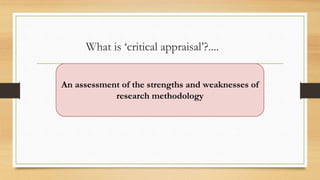 Critical appraisal-MP-2023.pptx