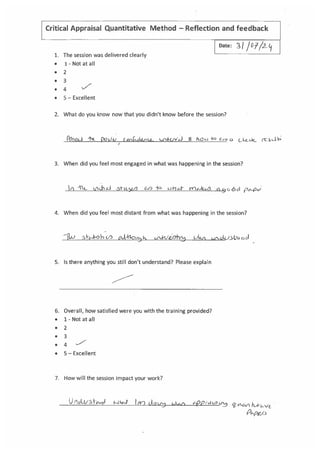 Critical appraisal training feedback.pdf