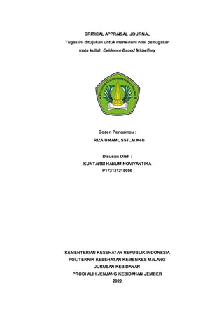 CRITICAL APPRAISAL JOURNAL.docx