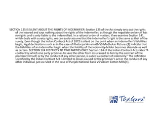 Critical Appraisal of Section 124 & 125 of Indian Contract Act, 1872.pptx