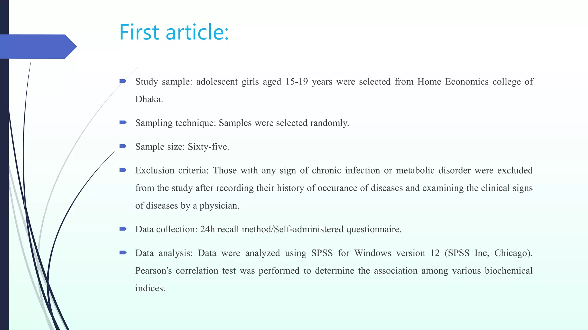 Critical appraisal of two articles | PPT