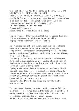 (Critical Appraisal Tools Worksheet Template)Evalua.docx | Pharmaceutical Industry | Industries