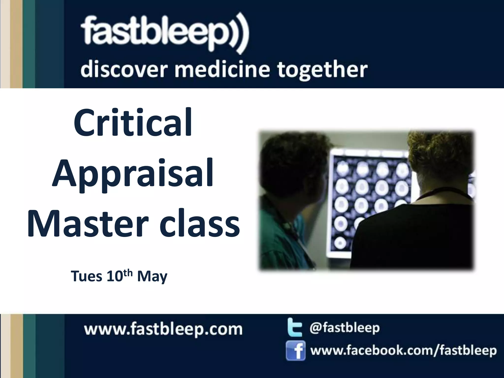 Critical Appraisal Overview | PPTX