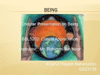 Critical appreciation being presentation | PPTX