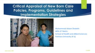 Critical Appraisal on Newborn Care Program in Nepal | PDF