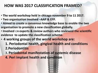 Critical apprisal of 2018 classification of periodontal disease | PPTX