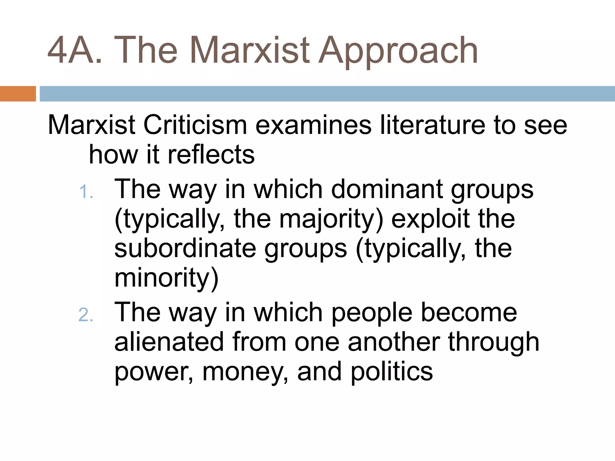 CRITICAL APPROACHES TO LITERATURE | PPTX