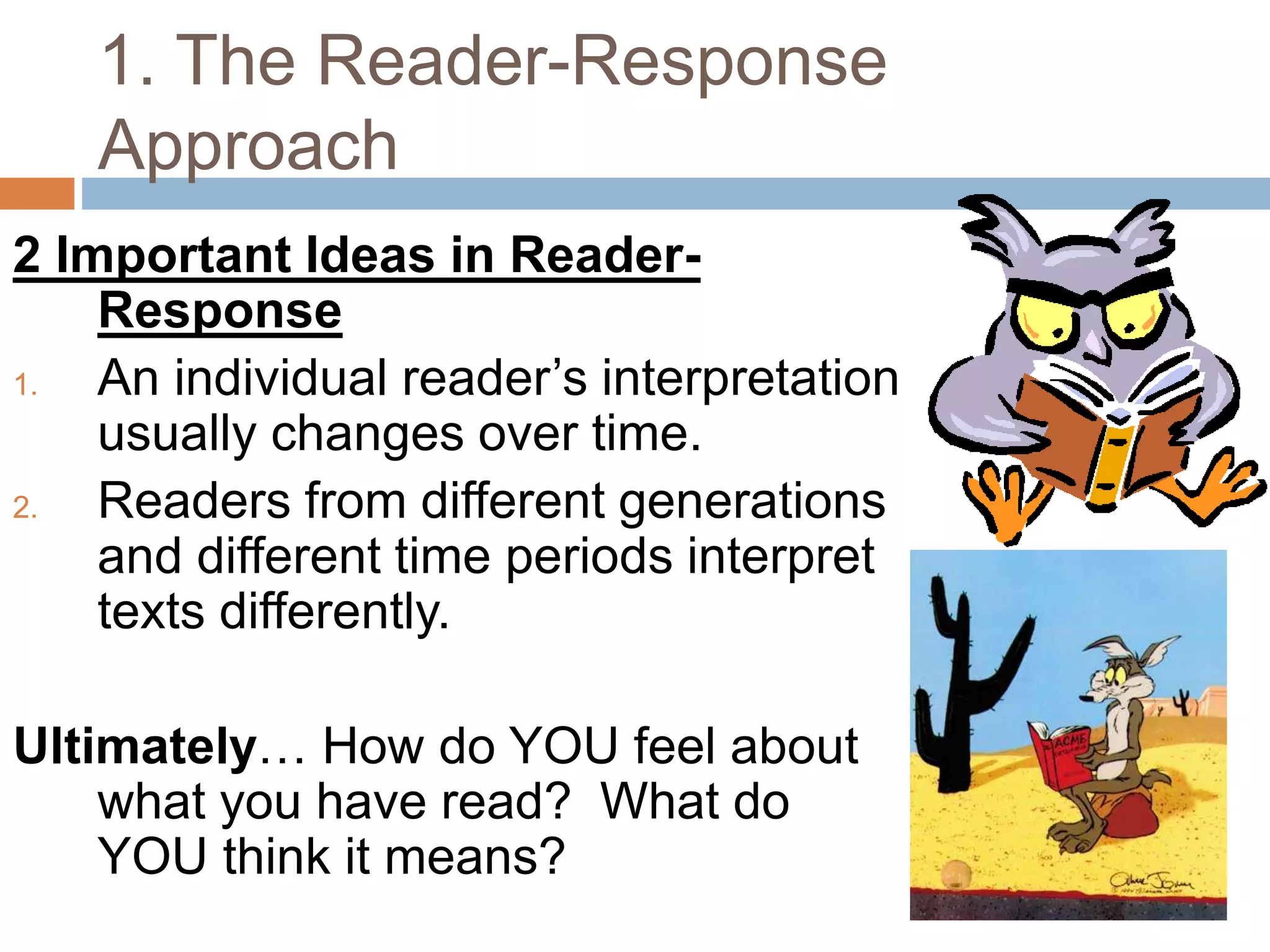 CRITICAL APPROACHES TO LITERATURE | PPTX