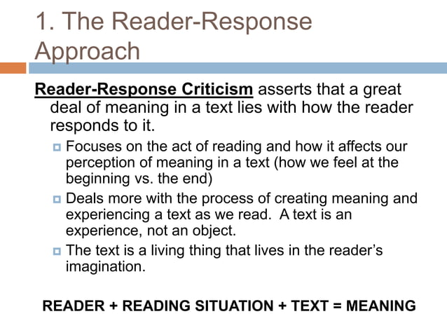 CRITICAL APPROACHES TO LITERATURE | PPTX