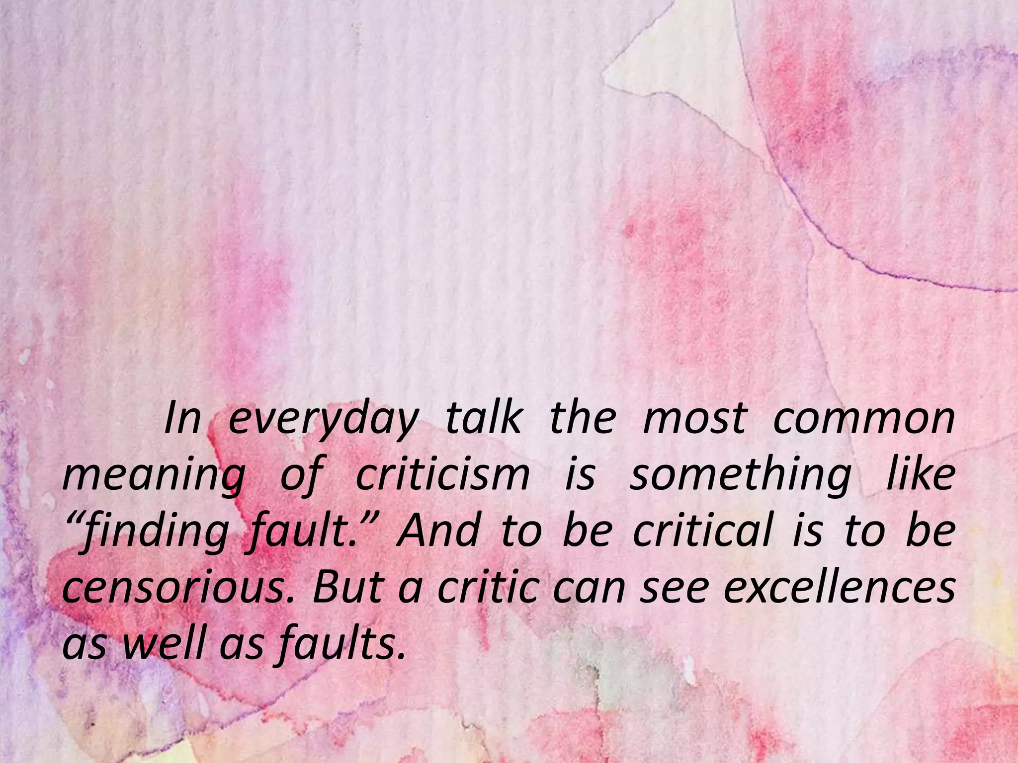 Critical Approaches: Types of Literary Criticism | PPTX