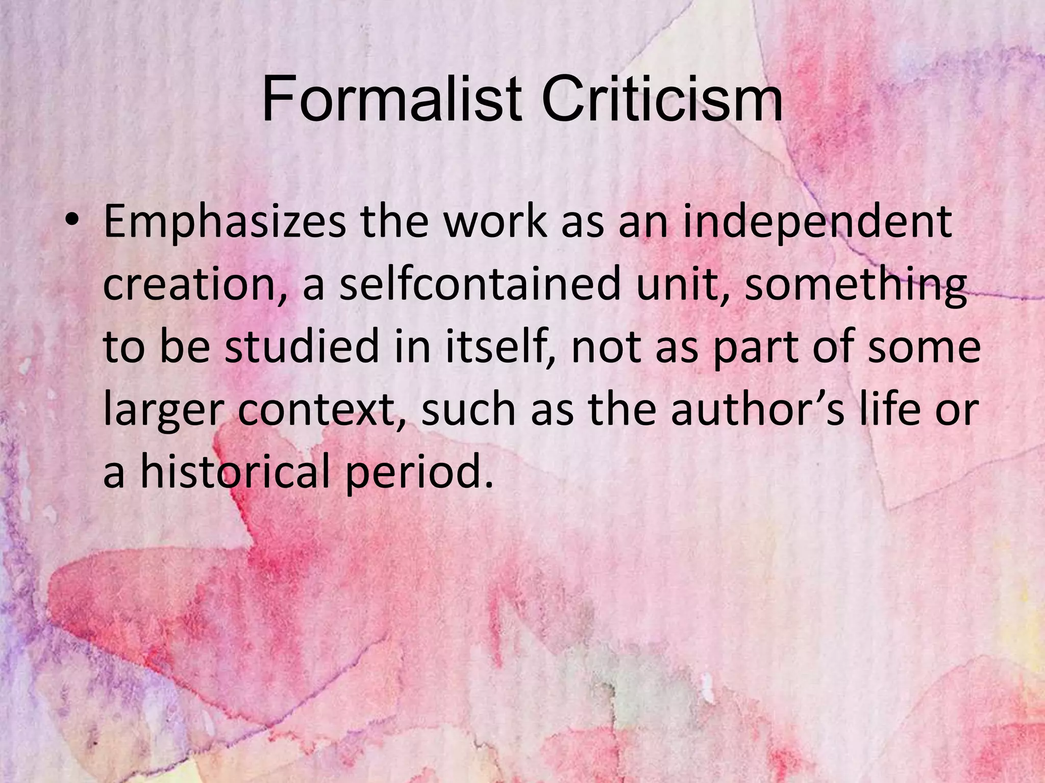 Critical Approaches: Types of Literary Criticism | PPTX | Books and ...