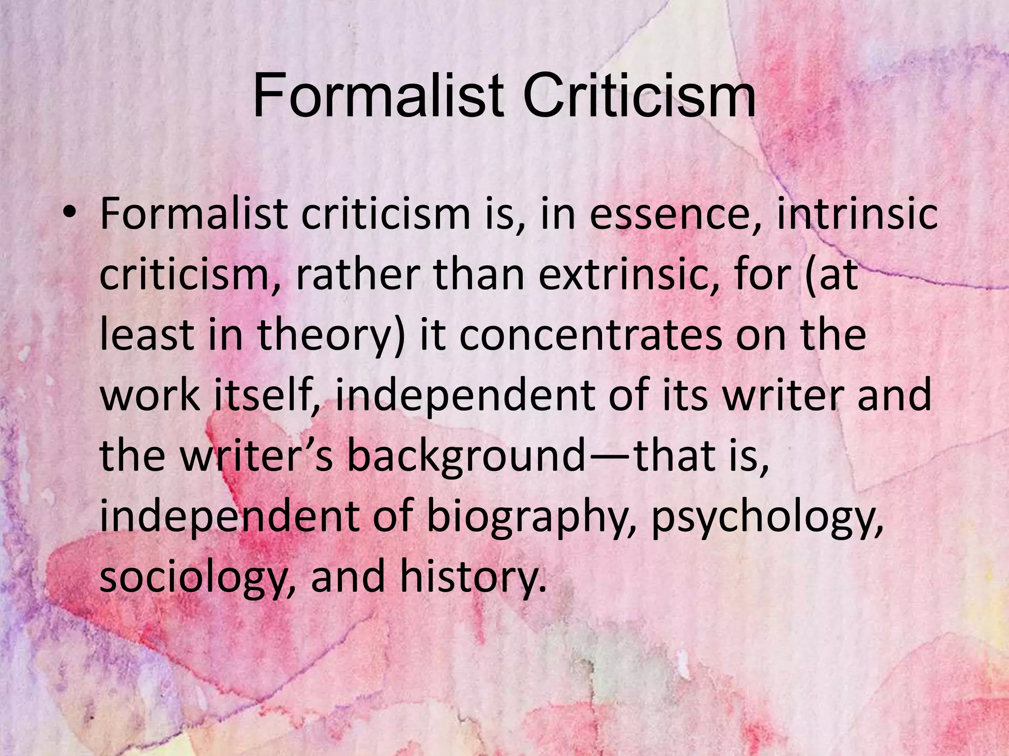 Critical Approaches: Types of Literary Criticism | PPTX
