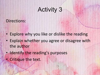 Critical Approaches: Types of Literary Criticism | PPTX