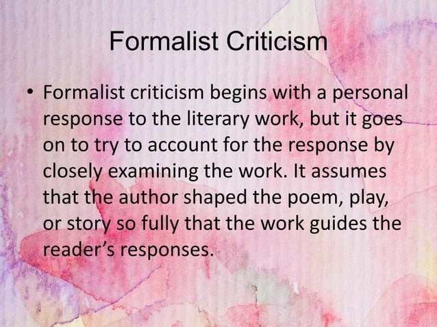 Critical Approaches: Types of Literary Criticism | PPTX | Books and ...