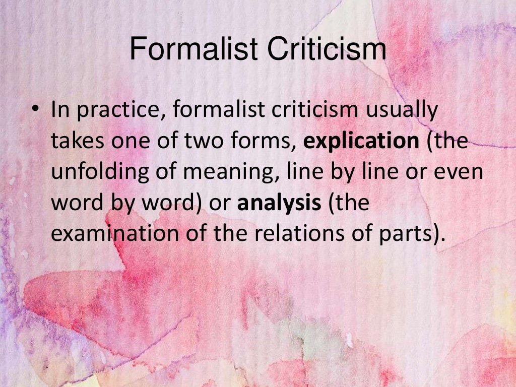 Critical Approaches: Types of Literary Criticism