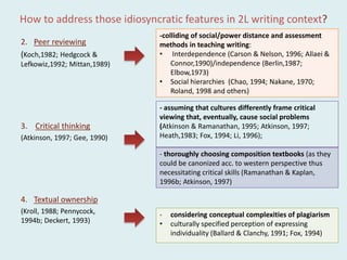 Critical approach to 2 l writing presentation | PPTX