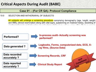 Critical aspects during audit (BA/BE) | PPTX