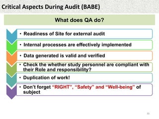Critical aspects during audit (BA/BE) | PPTX