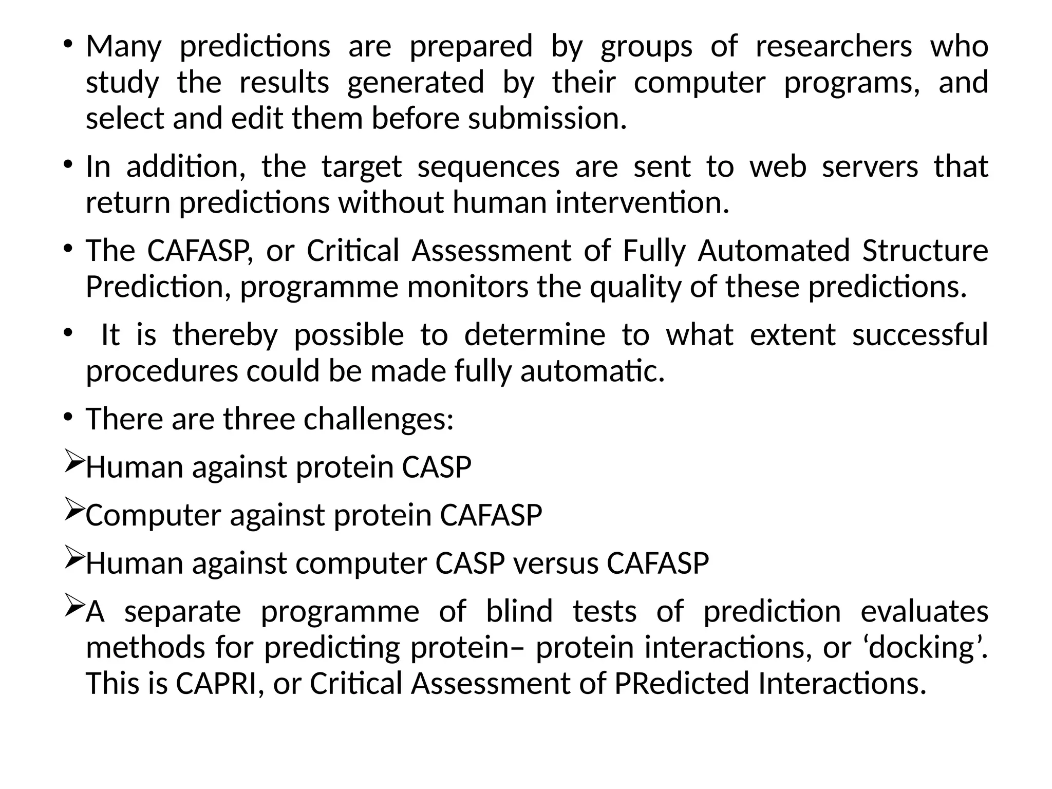Critical Assessment Of Structure Predictionpptx Chemistry Science