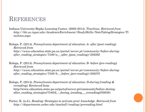 Critical assignment #1 reading strategies