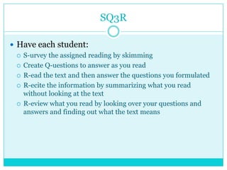 Critical Assignment 1 Reading Strategies | PPTX
