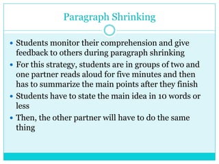 Critical Assignment 1 Reading Strategies | PPTX