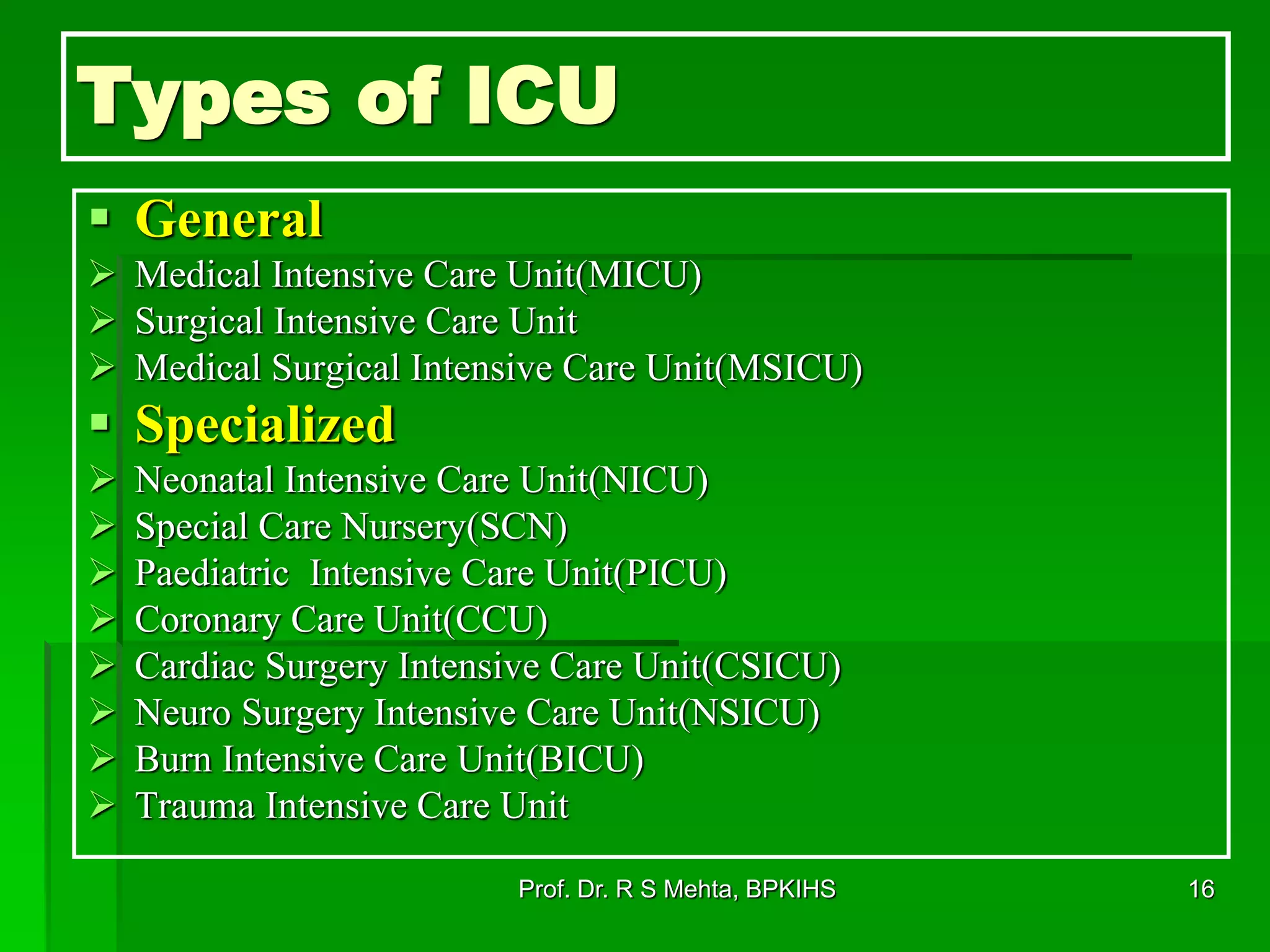 Critical care design and facilities | PPSX