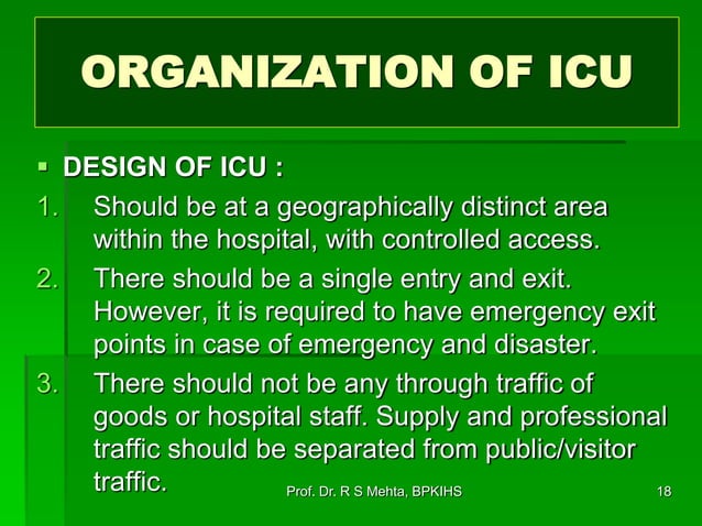 Critical care design and facilities | PPSX