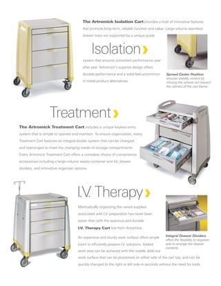 Artromick Critical Care Product Brochure for Hospital Computing ...