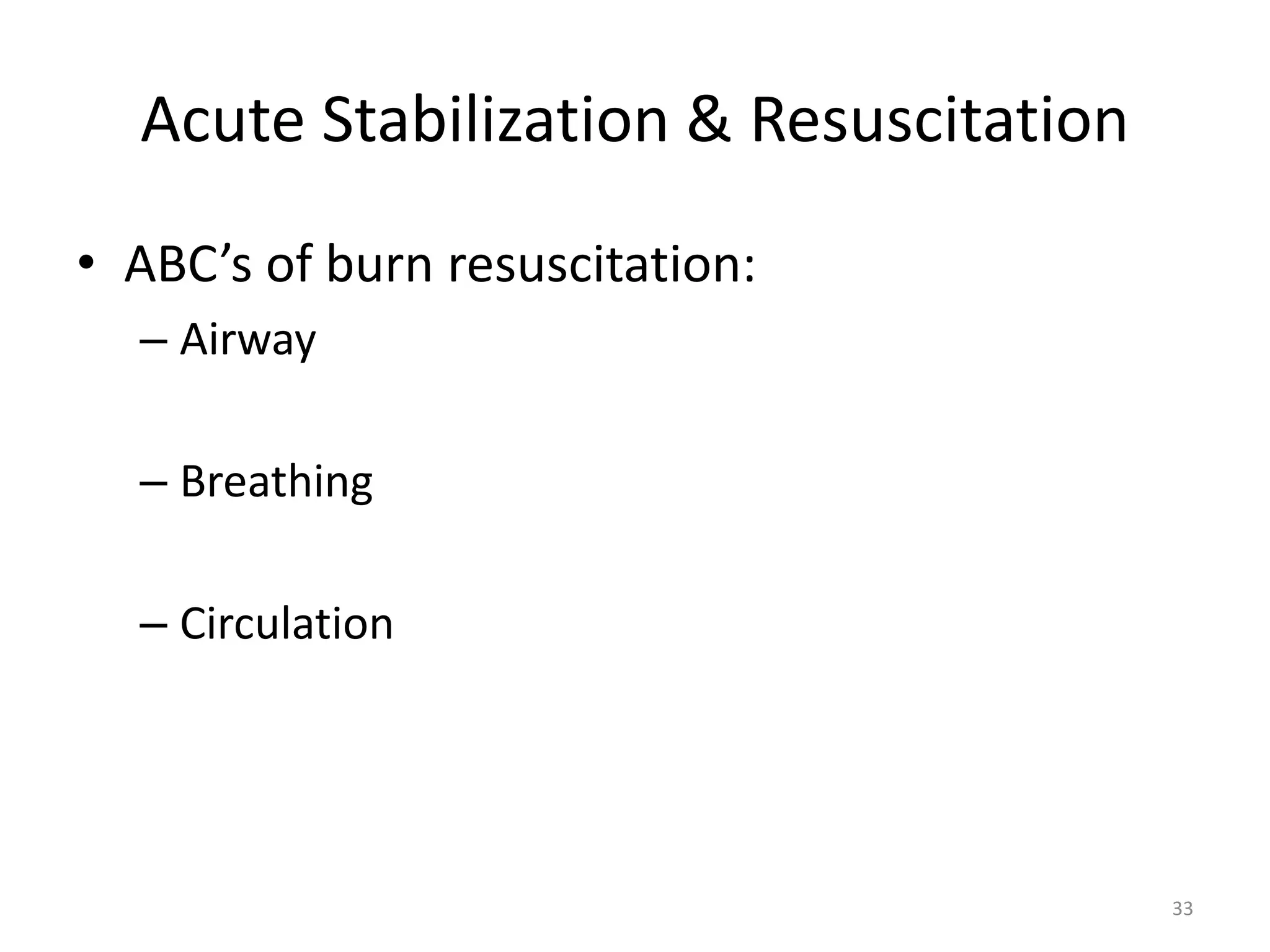 Critical care in burns patients | PPTX