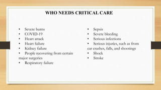 CRITICAL CARE MANAGEMENT AND USES OF ANTIBIOTICS.pptx