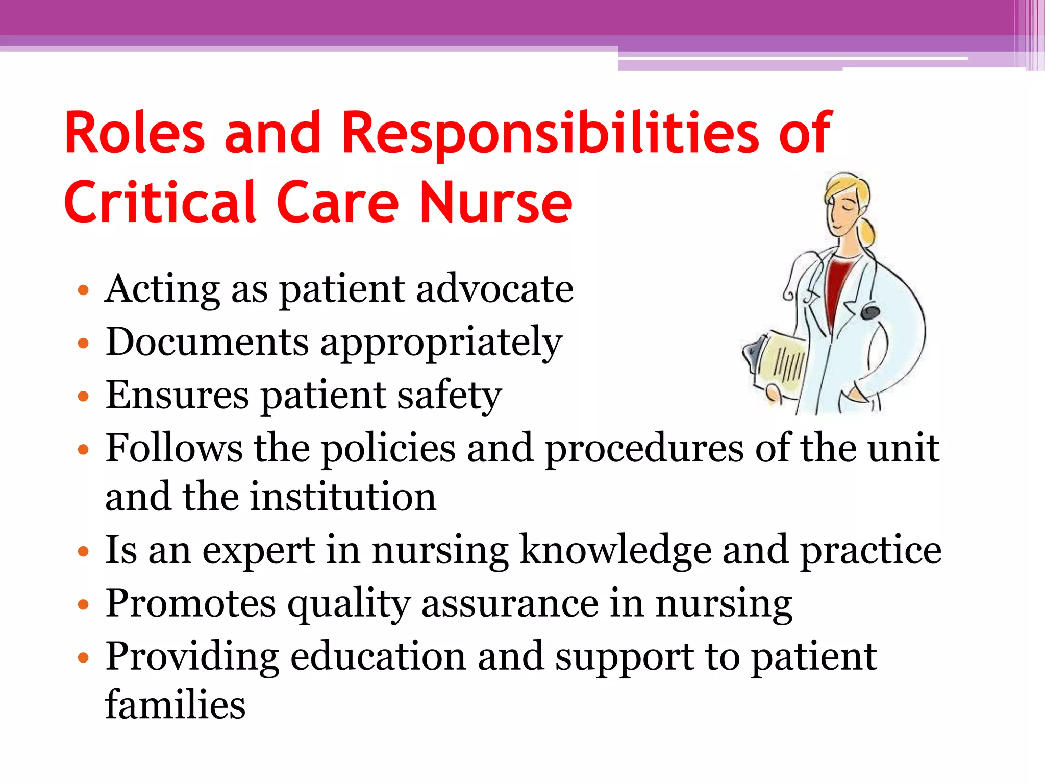 Critical care nursing | PPTX