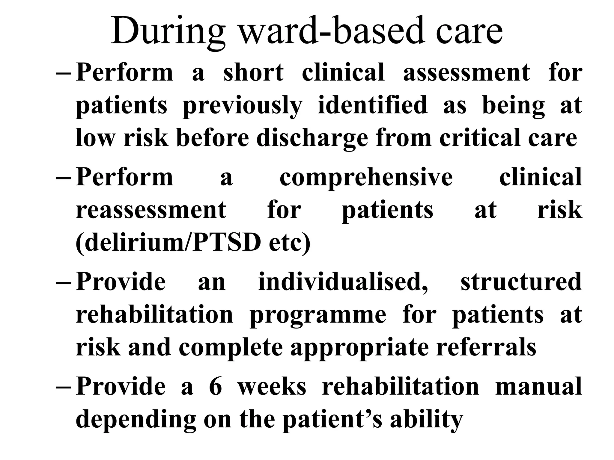 Critical care rehabiitiaon | PPTX