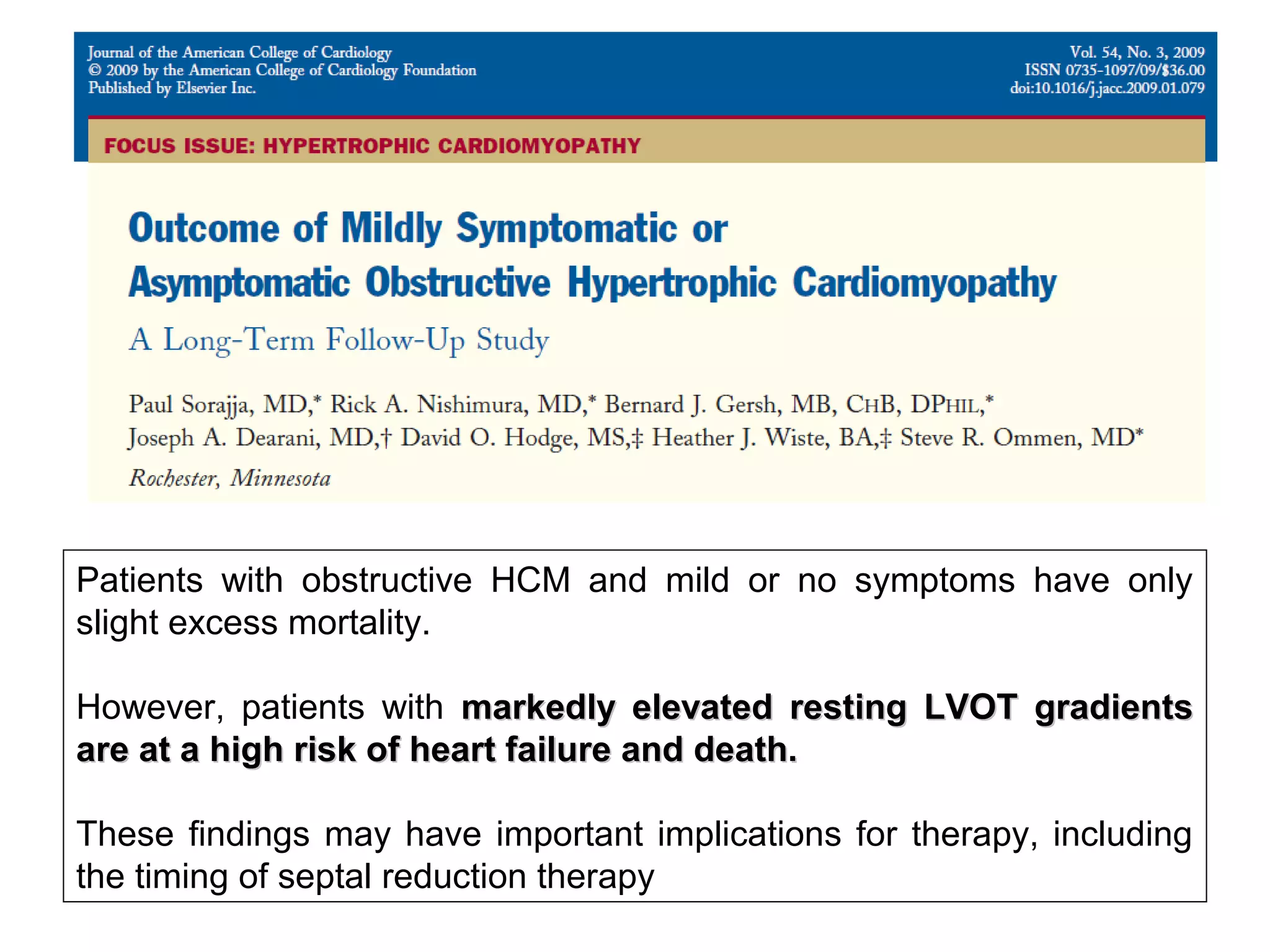 Systolic anterior motion of mitral valve - SAM | PPT | Heart and ...