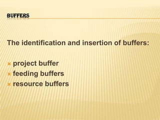Critical chain - Eliyahu goldratt | PPTX