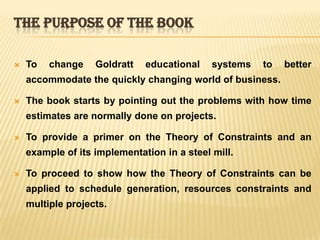 Critical chain - Eliyahu goldratt | PPTX