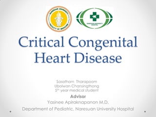 Topic Critical Congenital Heart Disease | PPT
