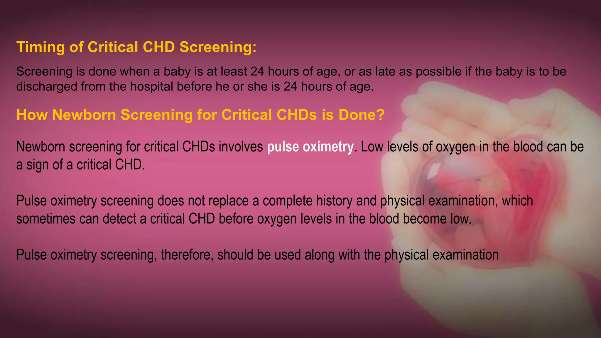 Critical congenital heart diseases | PPTX
