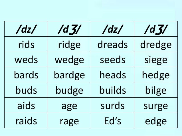 Critical consonants sounds