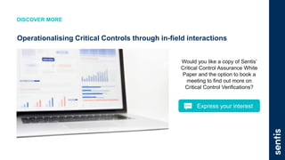 Critical Control Leadership & Verifications: Operationalising Critical ...