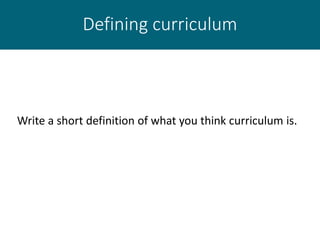 Critical curriculum design | PPTX