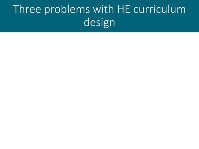 Critical curriculum design | PPTX | Undergraduate Education | College ...