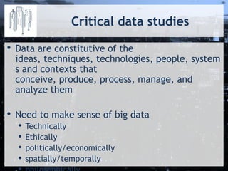 Critical data studies | PPT