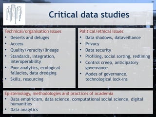 Critical data studies | PPT