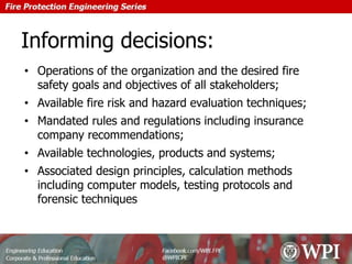 Fire Protection Engineering: Critical Decisions | PPT