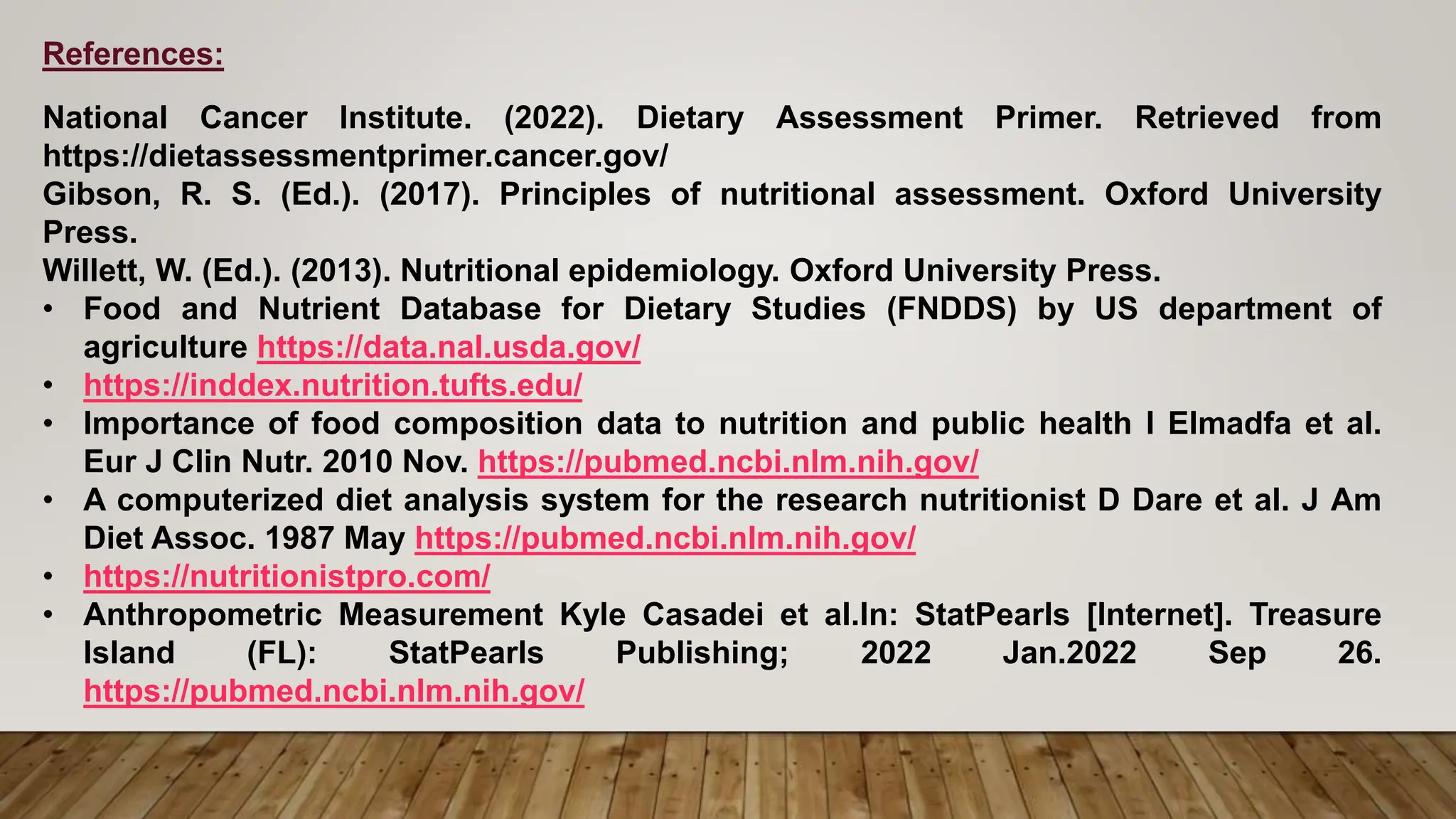 Critical Dietary Assessment nutritional status | PPTX | Medical Health