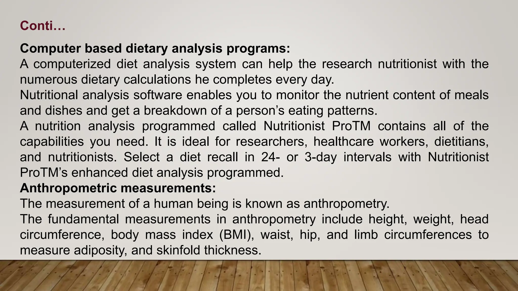 Critical Dietary Assessment nutritional status | PPTX