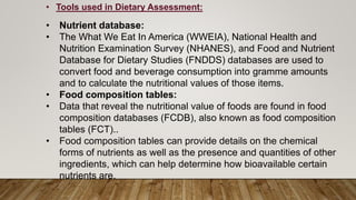 Critical Dietary Assessment nutritional status | PPTX | Medical Health